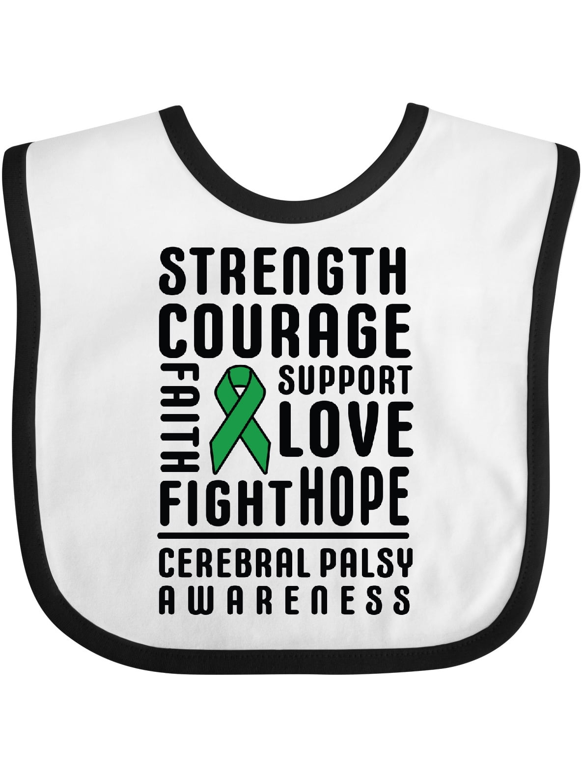 Inktastic Cerebral Palsy Awareness Strength Support and Courage Boys or Girls Baby Bib - Walmart.com