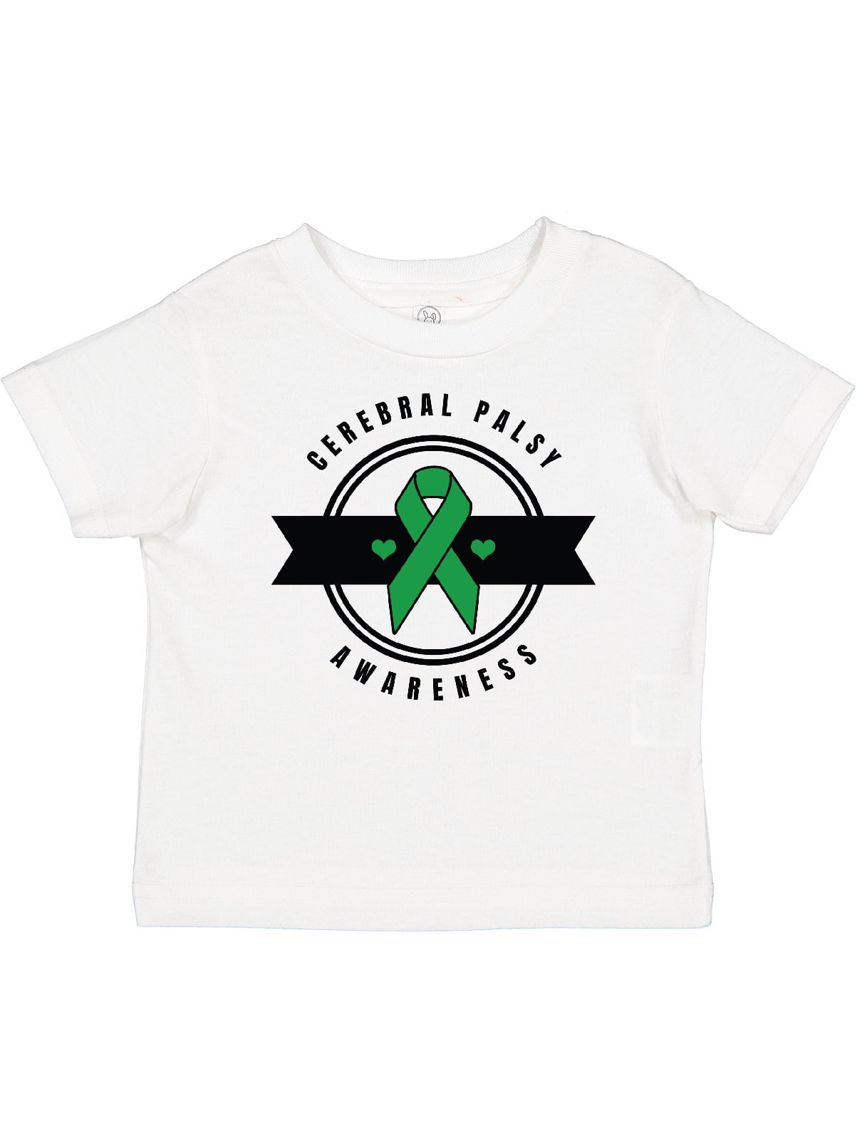 Inktastic Cerebral Palsy Awareness with Green Ribbon and Banner Boys or Girls Baby T-Shirt ...