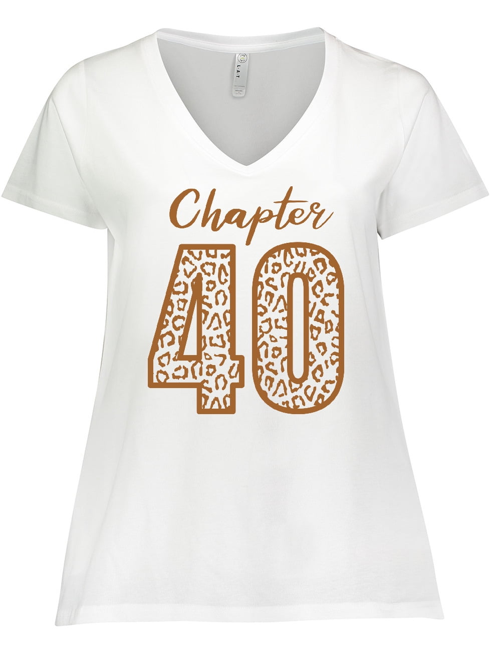 Inktastic Chapter 40 Fortieth Birthday Leopard Print Women's Plus Size ...