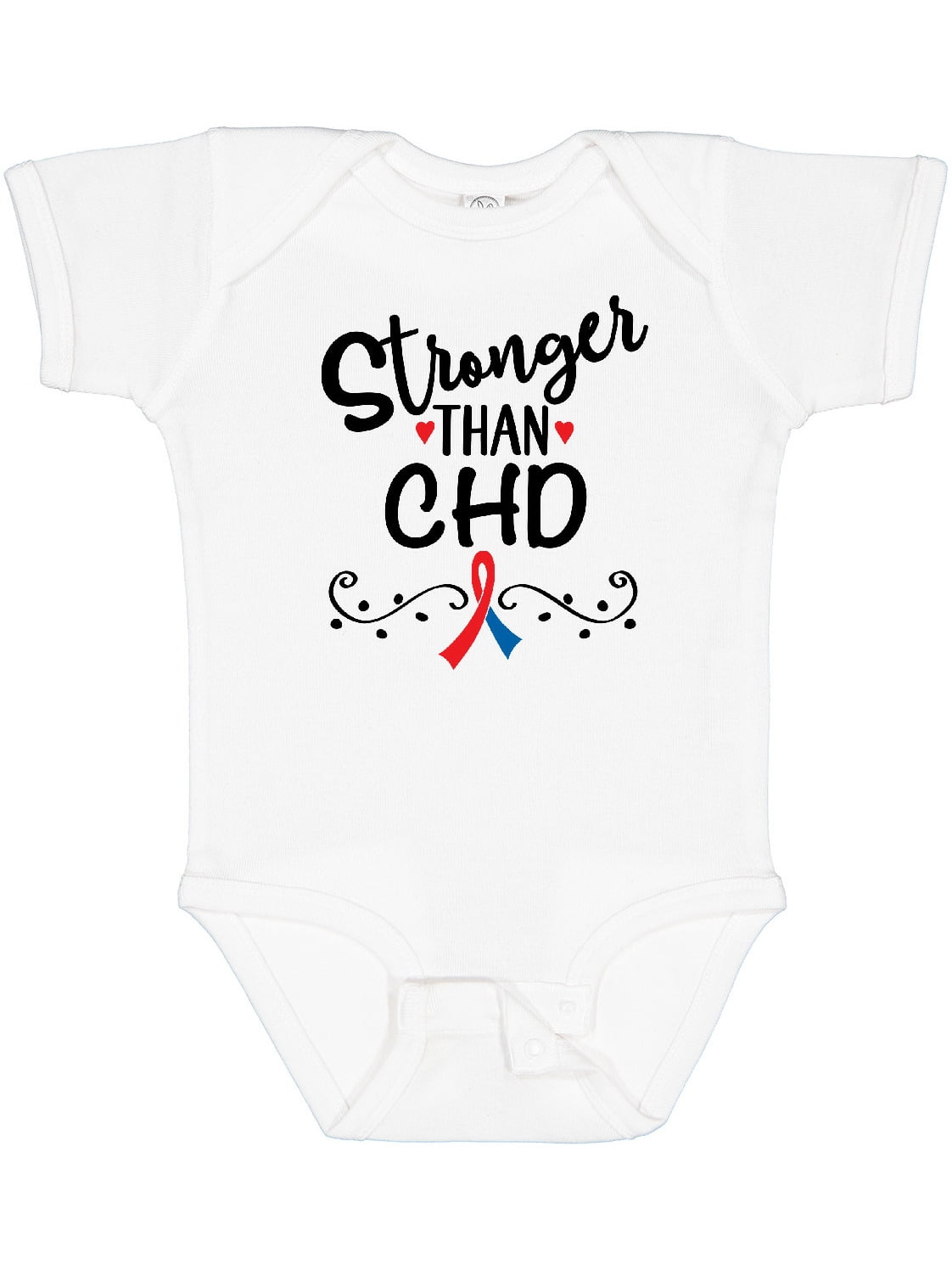 Inktastic Chd Awareness Month Ribbon Boys or Girls Baby Bodysuit ...