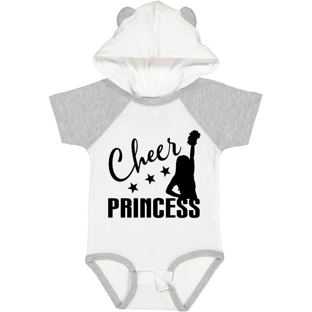 Inktastic Cheer Princess Cheerleading Gift Girls Baby Bodysuit ...