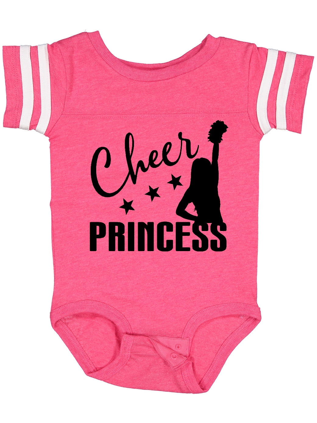 Inktastic Cheer Princess Cheerleading Gift Girls Baby Bodysuit ...
