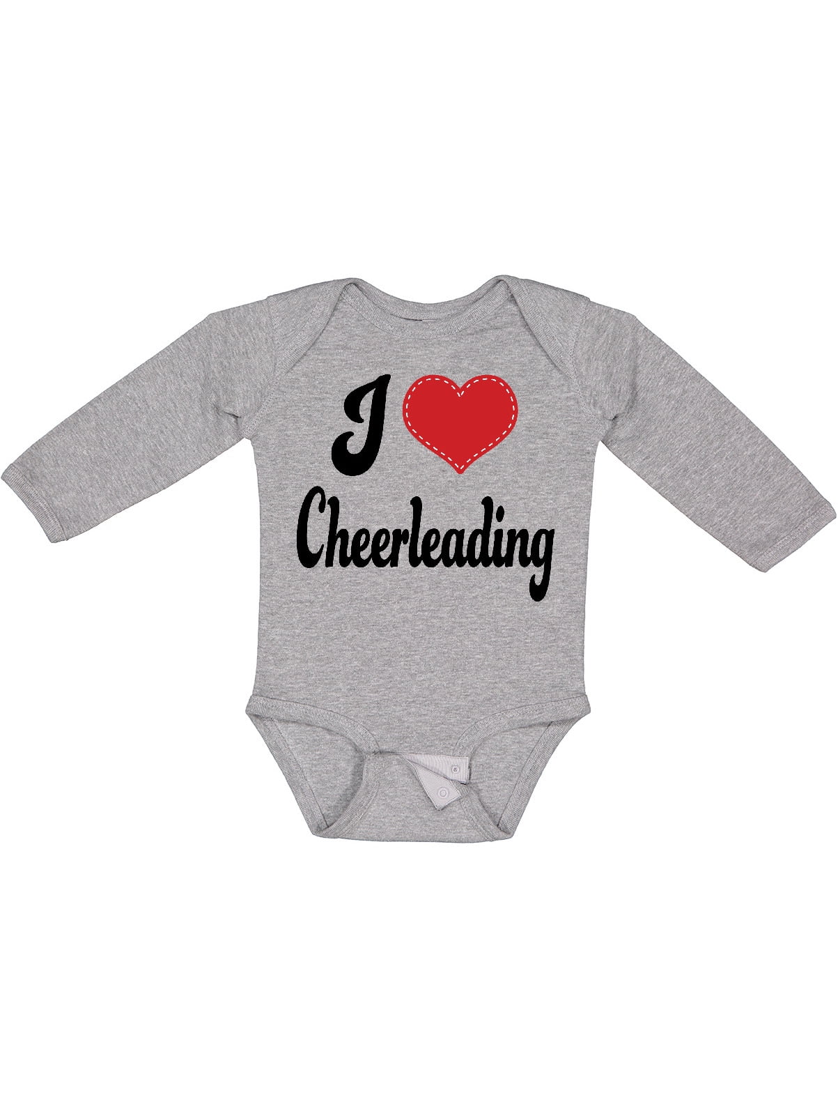 Inktastic Cheerleader I Love Cheerleading Girls Long Sleeve Baby ...