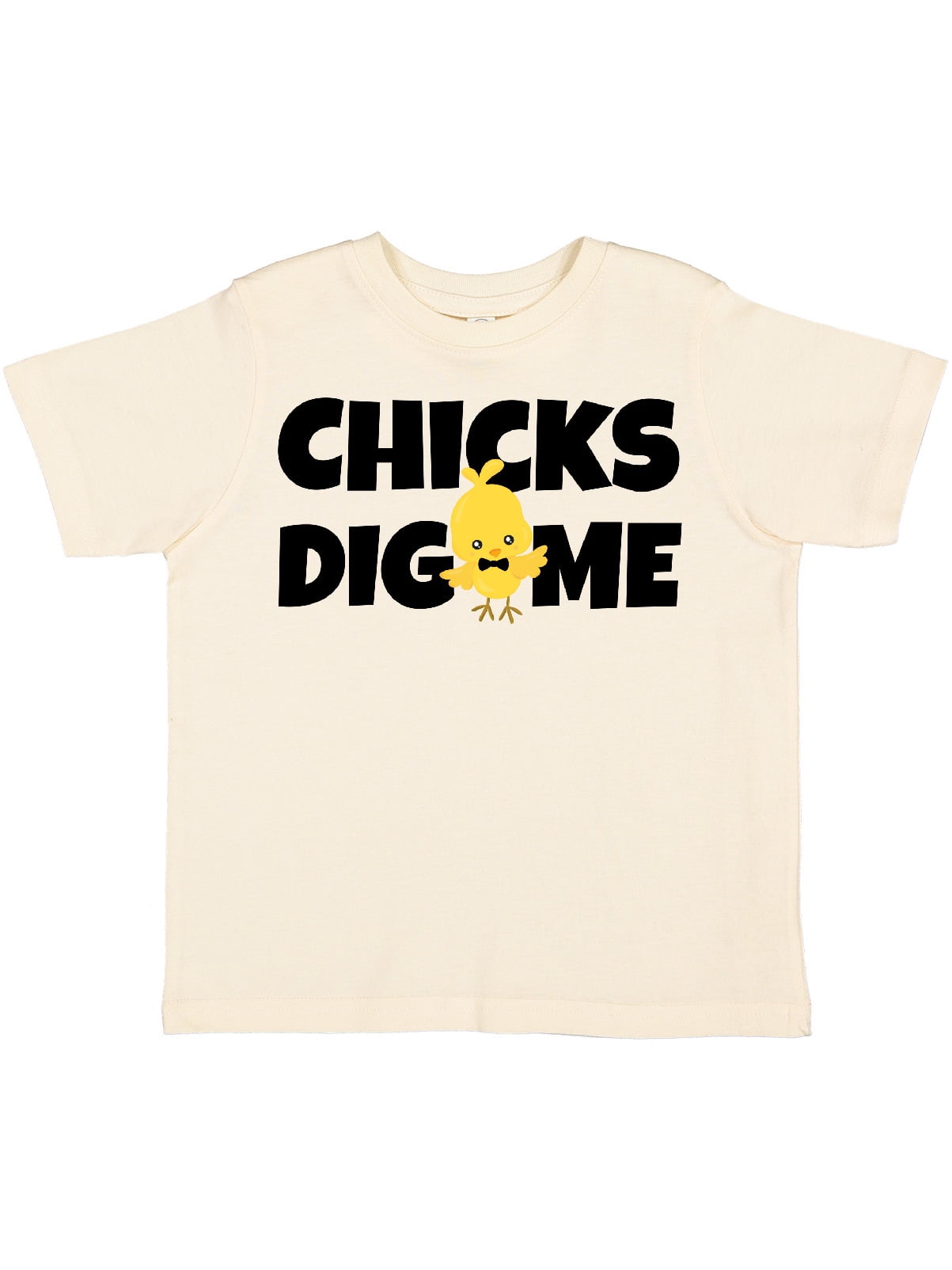 Inktastic Chicks Dig Me with Bow Tie Boys Toddler T-Shirt - Walmart.com
