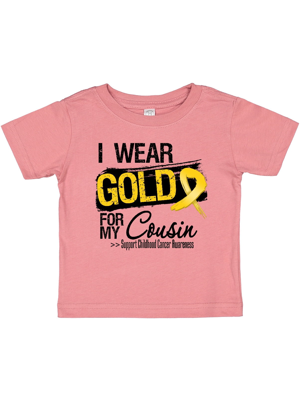 Inktastic Childhood Cancer Ribbon For My Cousin Boys or Girls Baby T-Shirt - Walmart.com