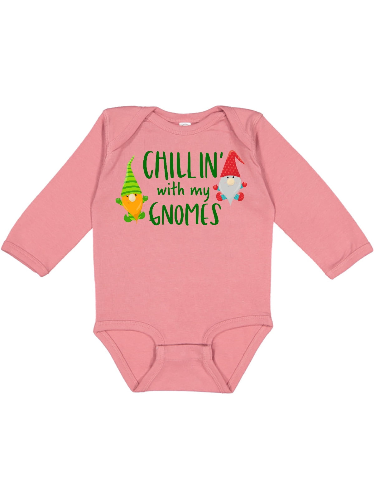 Inktastic Chillin' with My Gnomes Boys or Girls Long Sleeve Baby ...