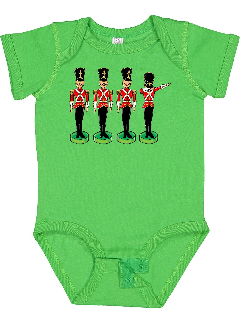 Inktastic Christmas Dabbing Tin Soldier Boys or Girls Baby Bodysuit ...