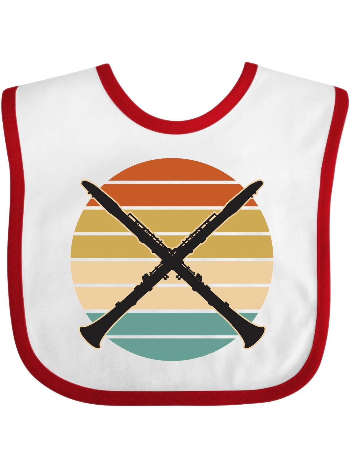 Inktastic Clarinet Music Retro Marching Band Boys or Girls Baby Bib ...