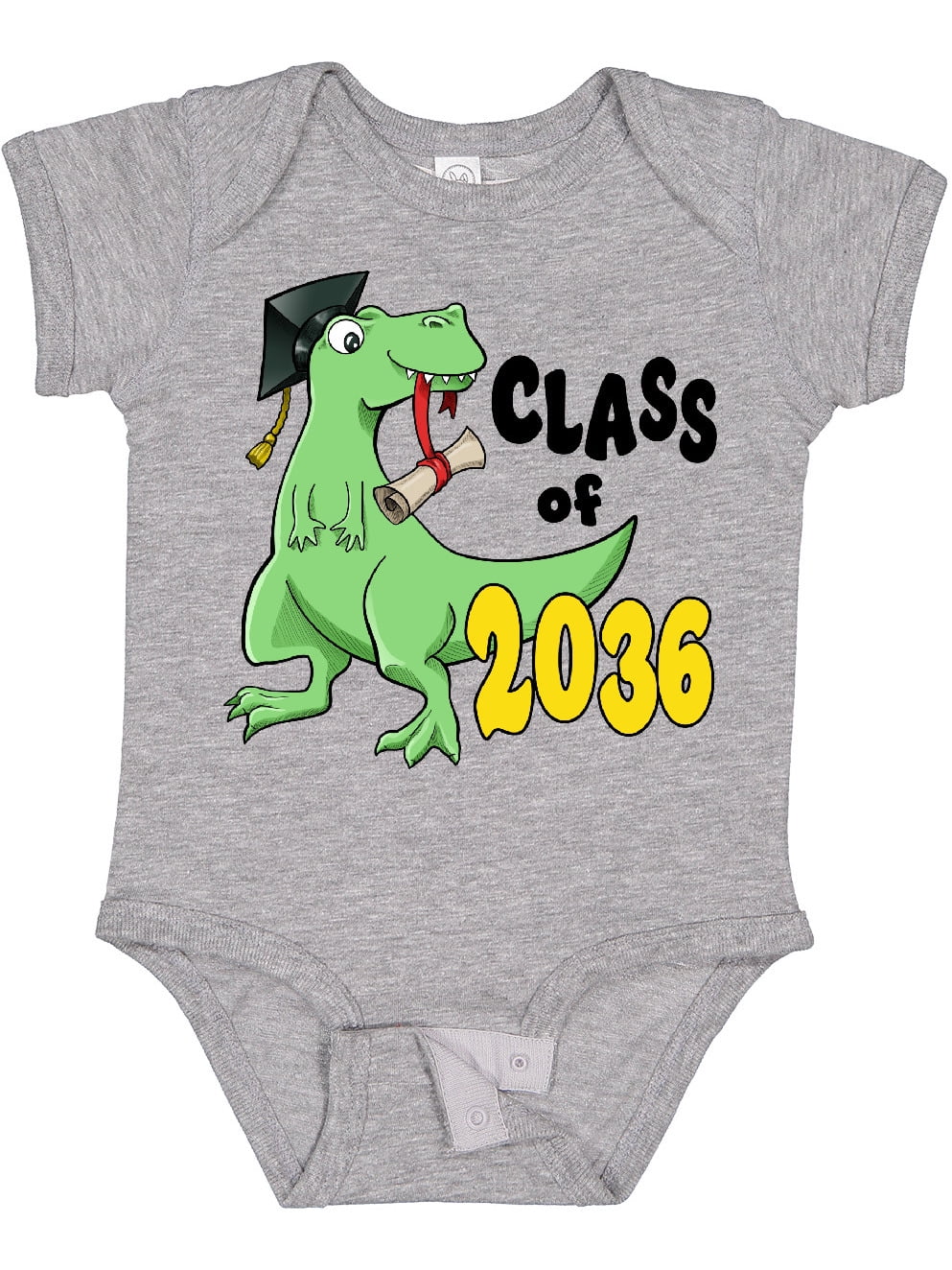 Inktastic Class of 2036 green dinosaur with cap and diploma Boys or ...