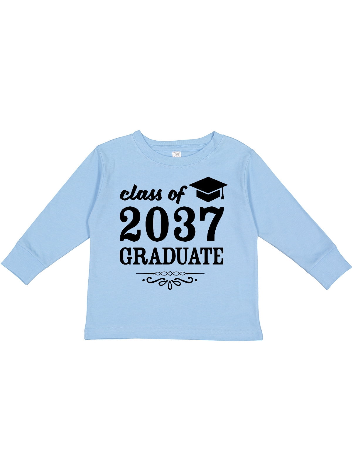 Inktastic Class of 2037 Graduate with Graduation Cap Boys or Girls Long ...