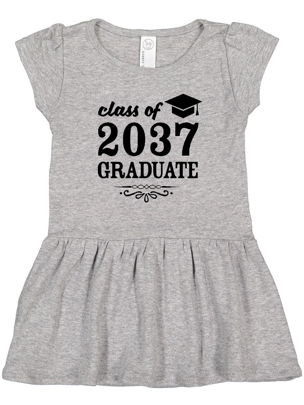 Inktastic Class of 2037 Graduate with Graduation Cap Girls Toddler ...