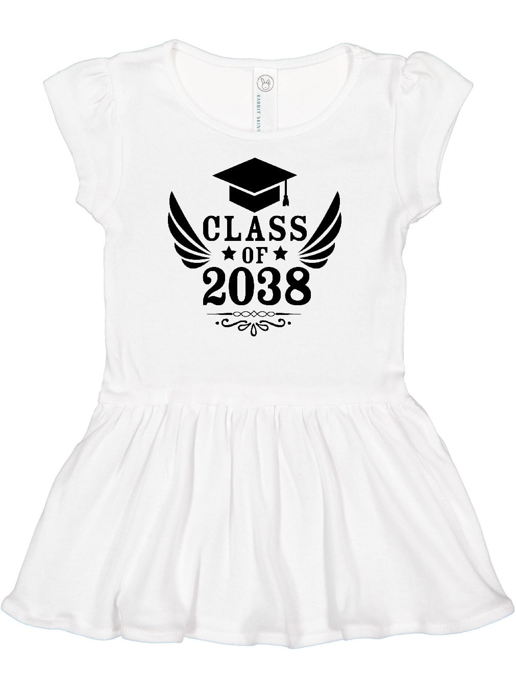 Inktastic Class of 2038 with Graduation Cap and Wings Girls Baby Dress ...