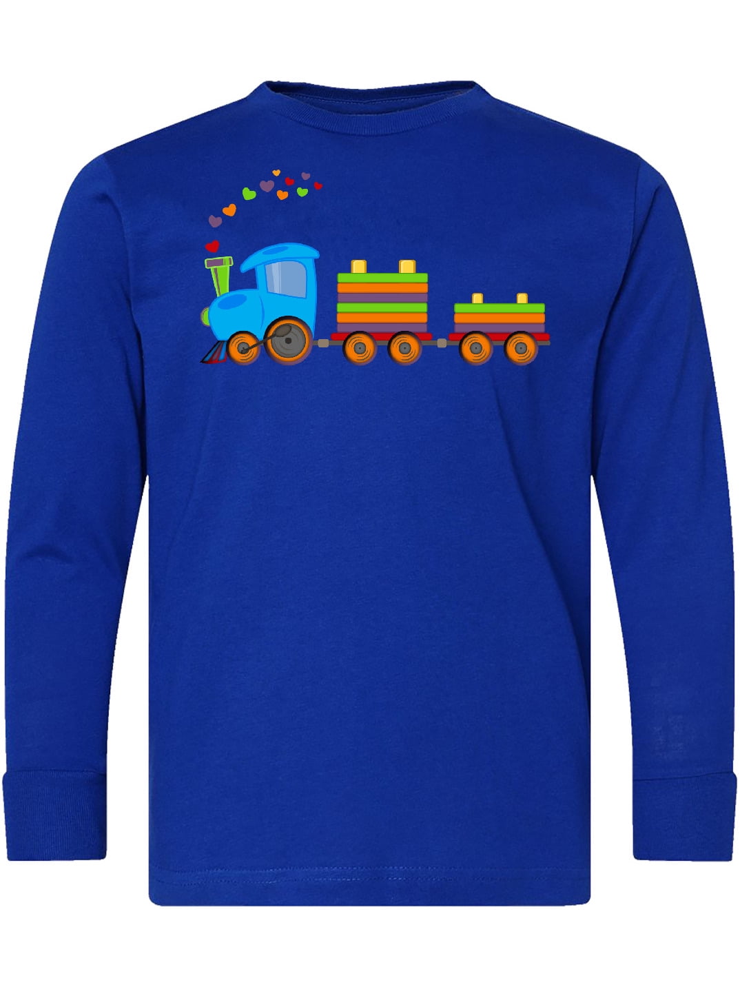 Inktastic Colorful Toy Train Long Sleeve Youth T-Shirt - Walmart.com
