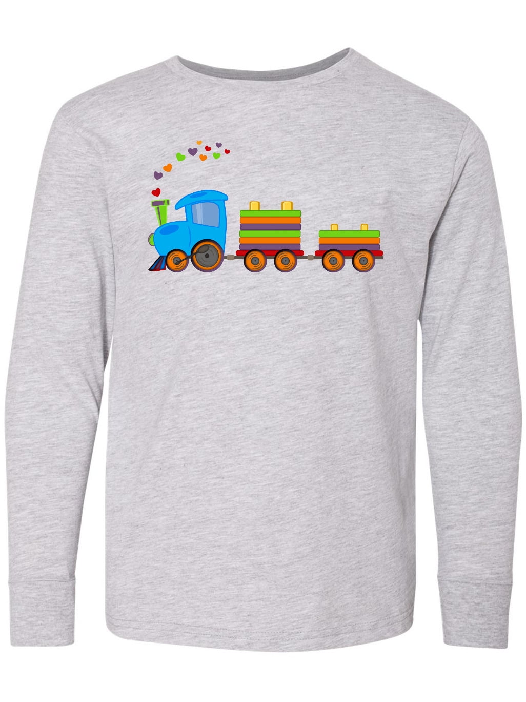 Inktastic Colorful Toy Train Long Sleeve Youth T-Shirt - Walmart.com