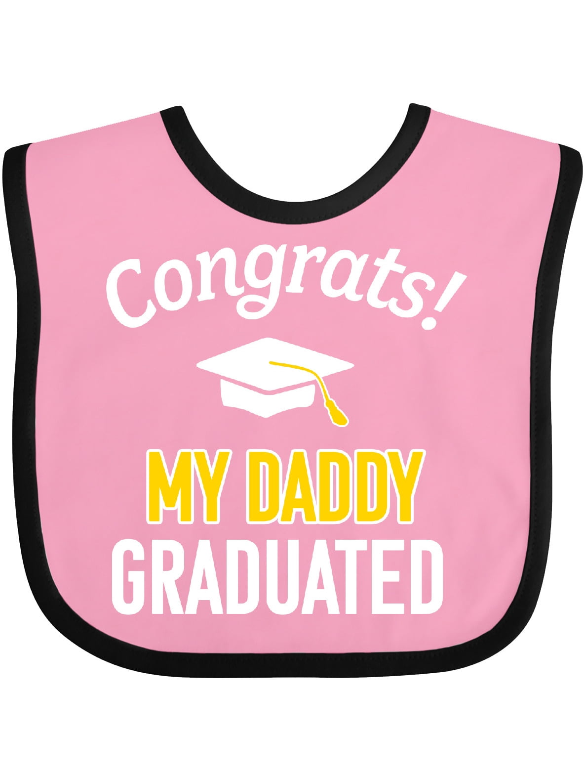 Inktastic Congrats! My Daddy Graduated with Cap Boys or Girls Baby Bib ...