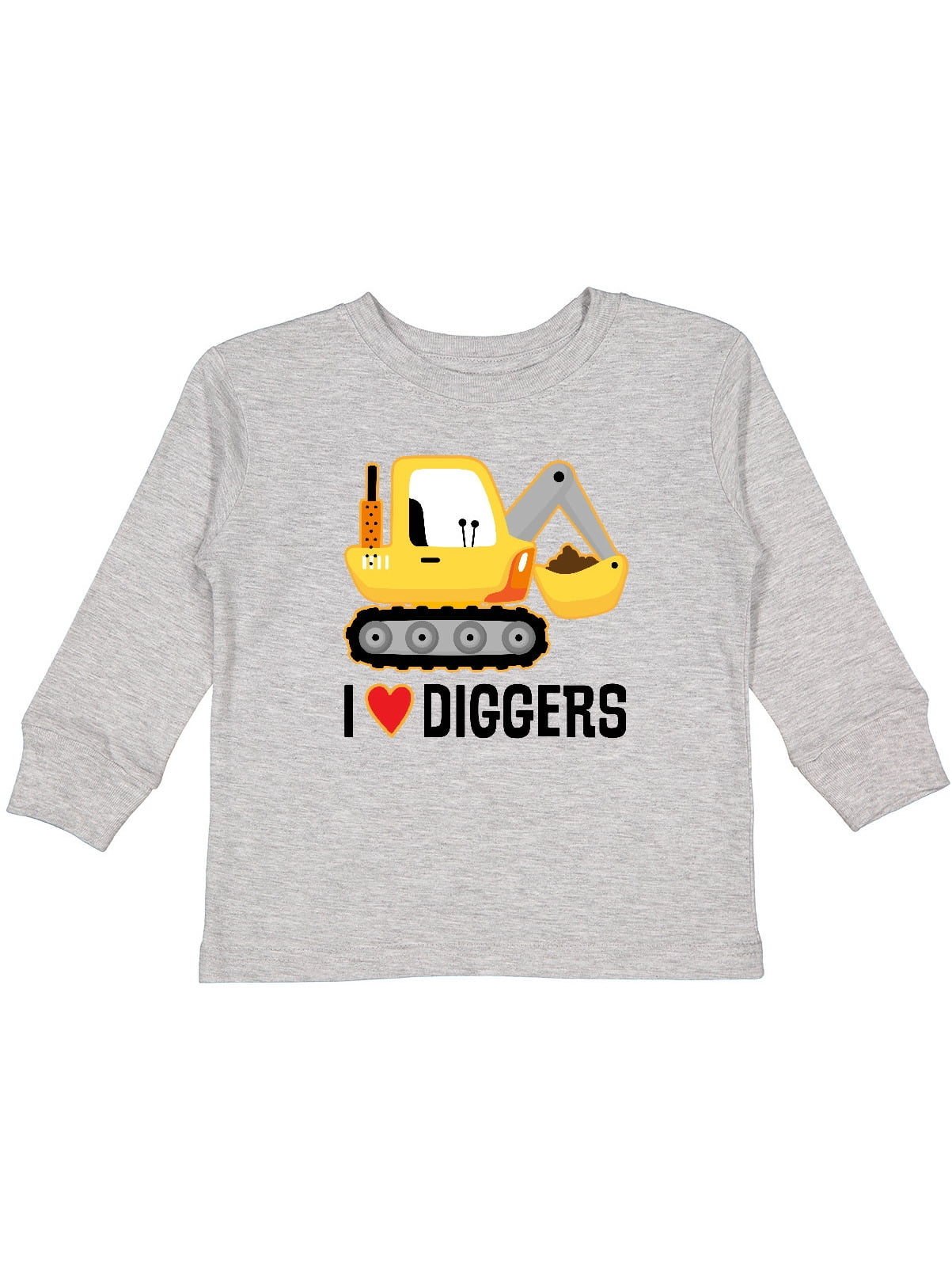 Inktastic Construction Truck I Love Diggers Boys or Girls Long Sleeve ...