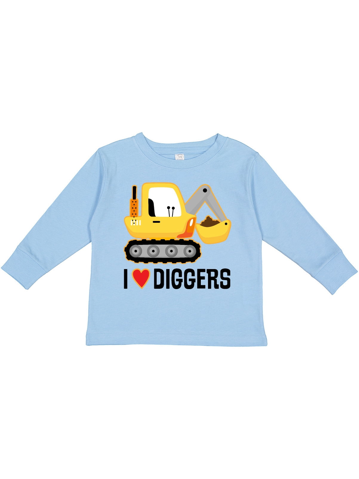 Inktastic Construction Truck I Love Diggers Boys or Girls Long Sleeve ...