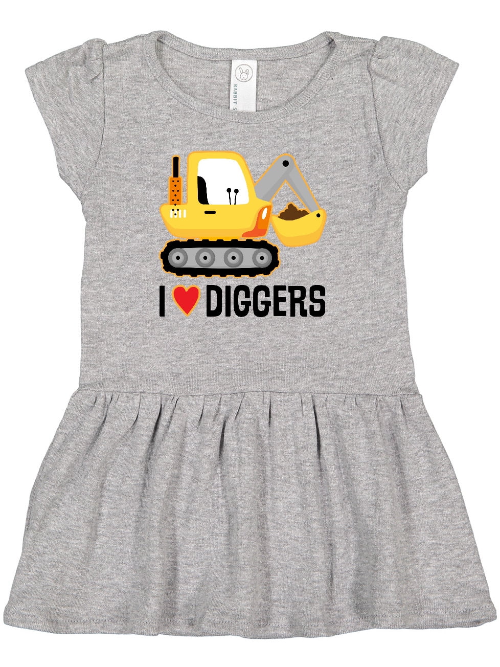 Inktastic Construction Truck I Love Diggers Girls Baby Dress - Walmart.com