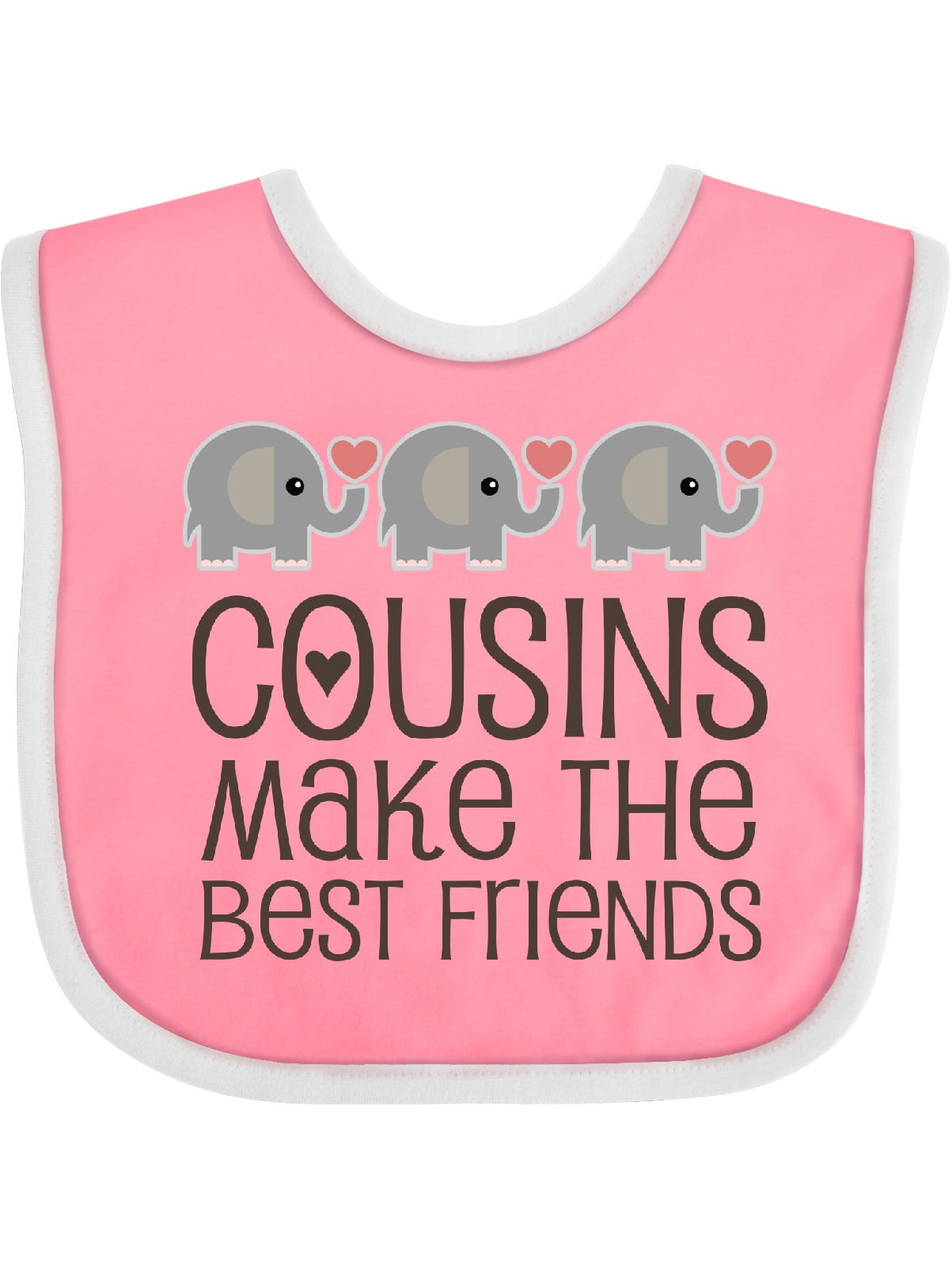 Inktastic Cousins Make the Best Friends Boys or Girls Baby Bib ...