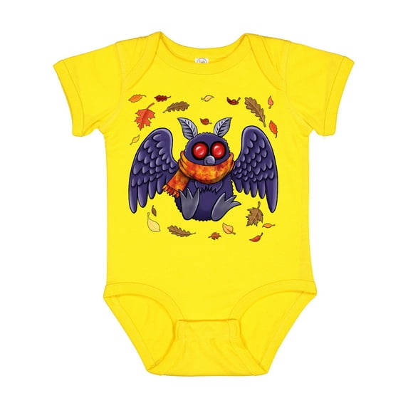 Inktastic Cozy Cryptid Autumn Mothman with Scarf Boys or Girls Baby ...