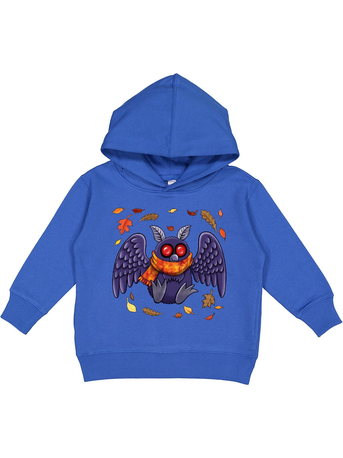 Inktastic Cozy Cryptid Autumn Mothman with Scarf Toddler Hoodie ...