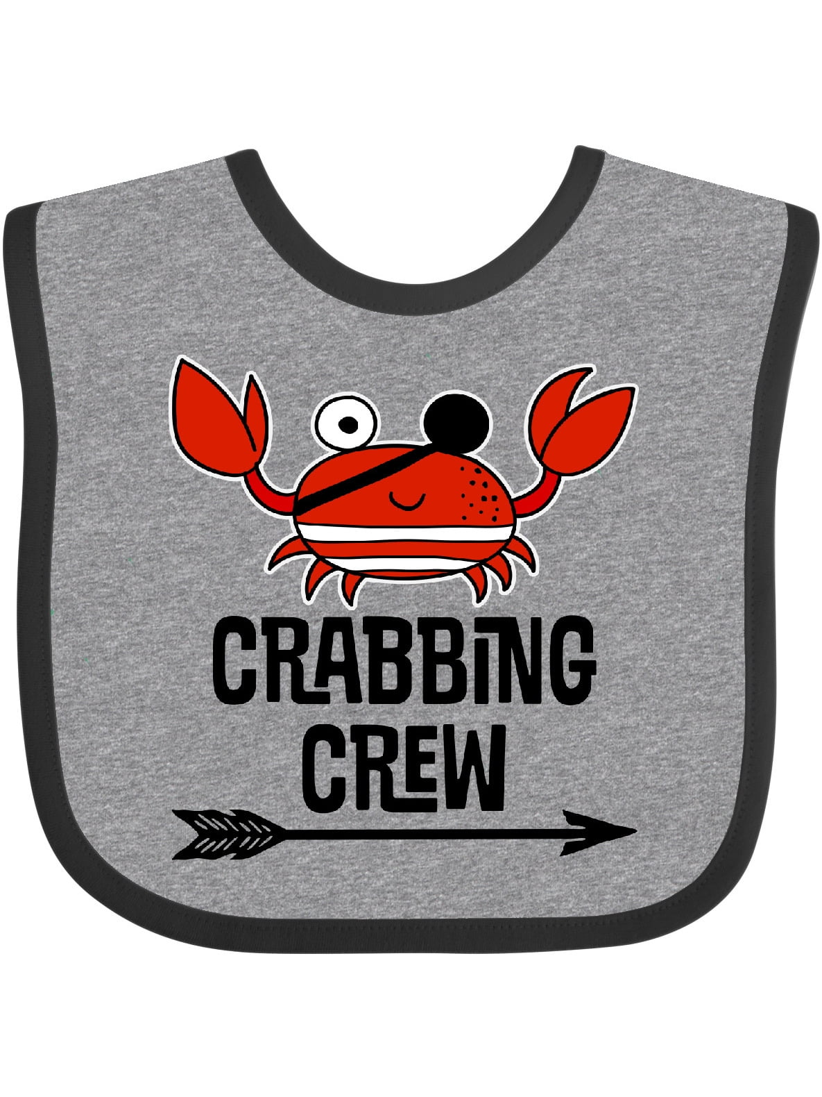 Inktastic Crabbing Crew Crab Lover Boys or Girls Baby Bib - Walmart.com