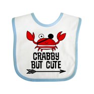 Inktastic Too Cute Crab Boys or Girls Baby Bib - Walmart.com