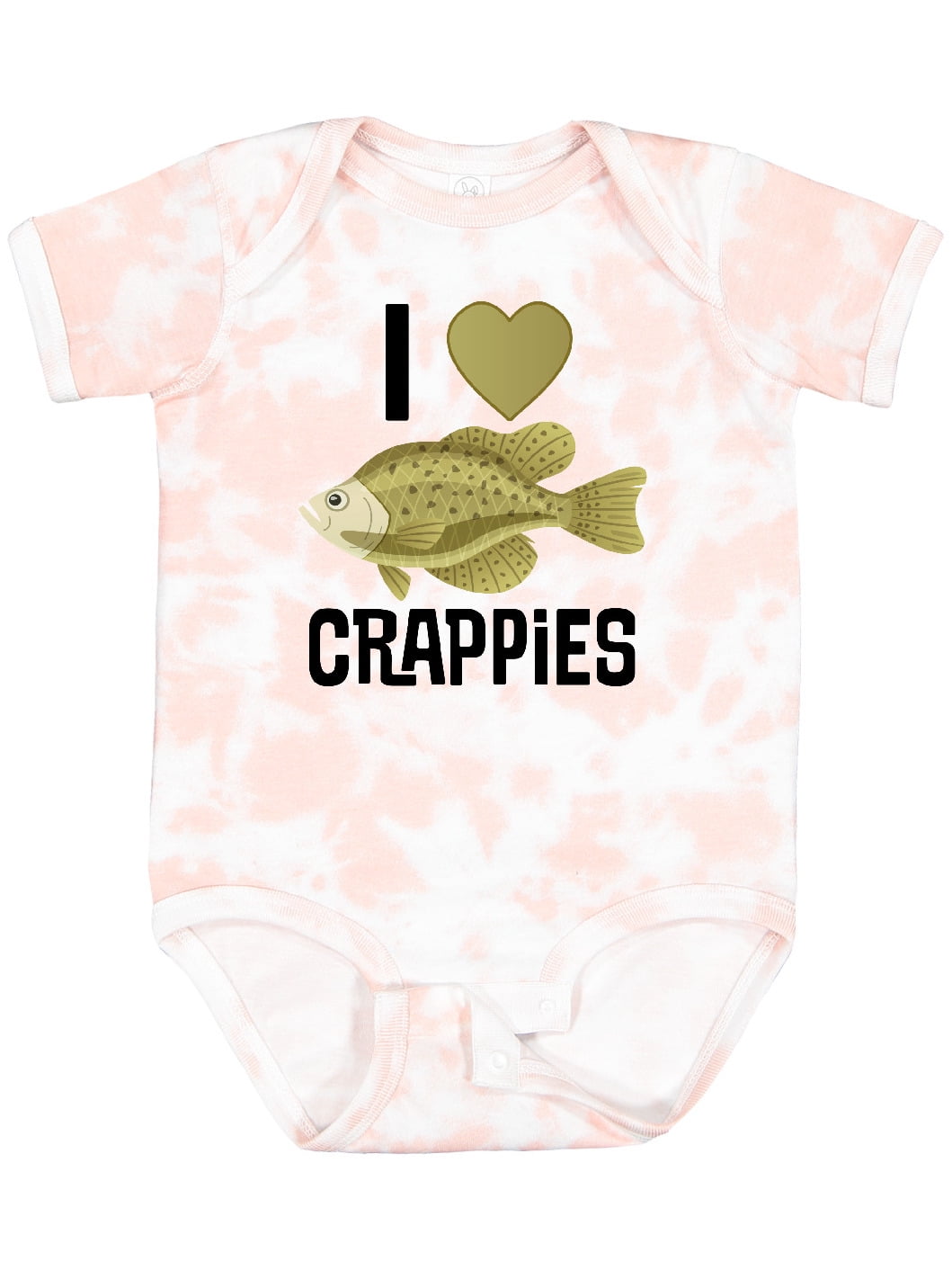 Inktastic Crappie Fishing I Love Crappies Boys or Girls Baby Bodysuit ...