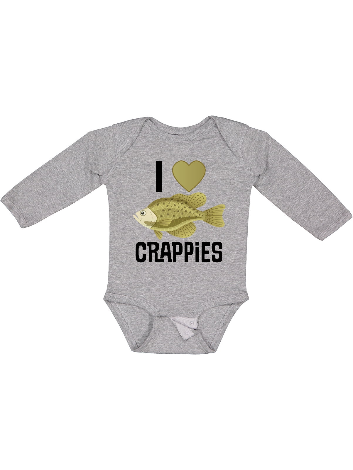 Inktastic Crappie Fishing I Love Crappies Boys or Girls Long Sleeve ...