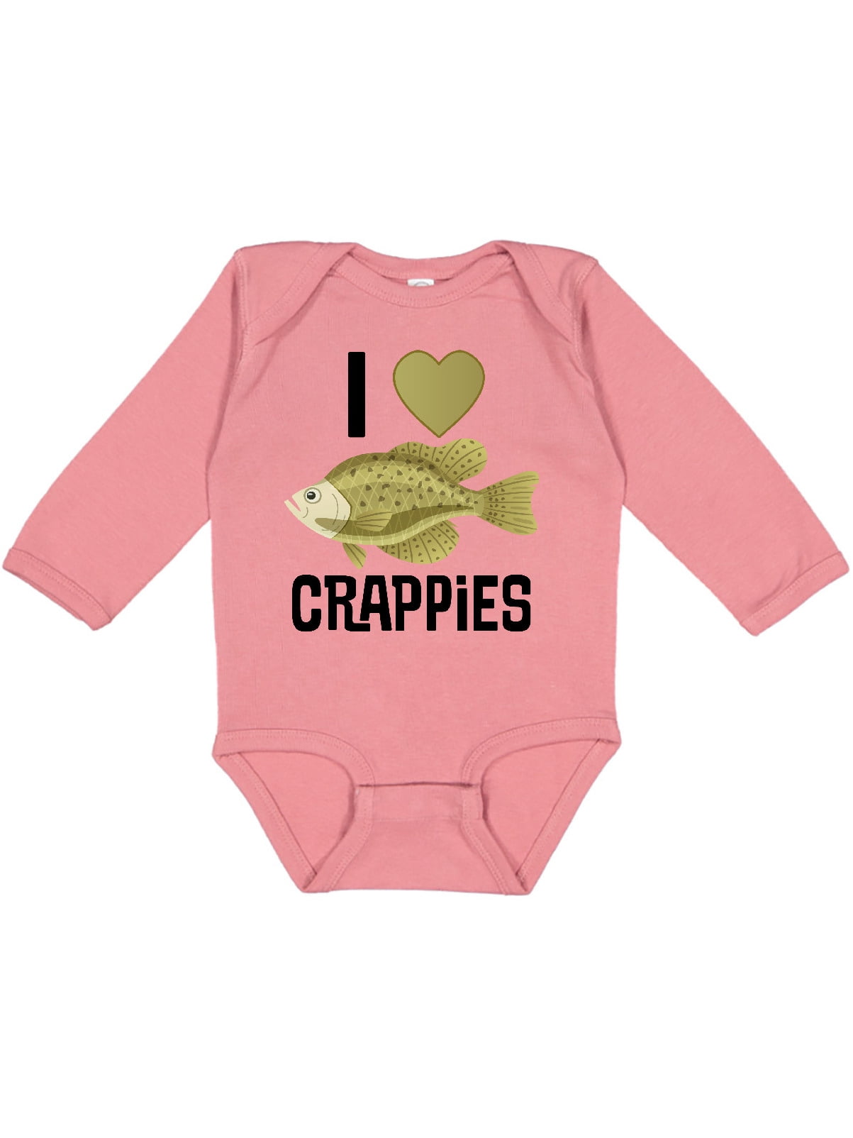 Inktastic Crappie Fishing I Love Crappies Boys or Girls Long Sleeve ...