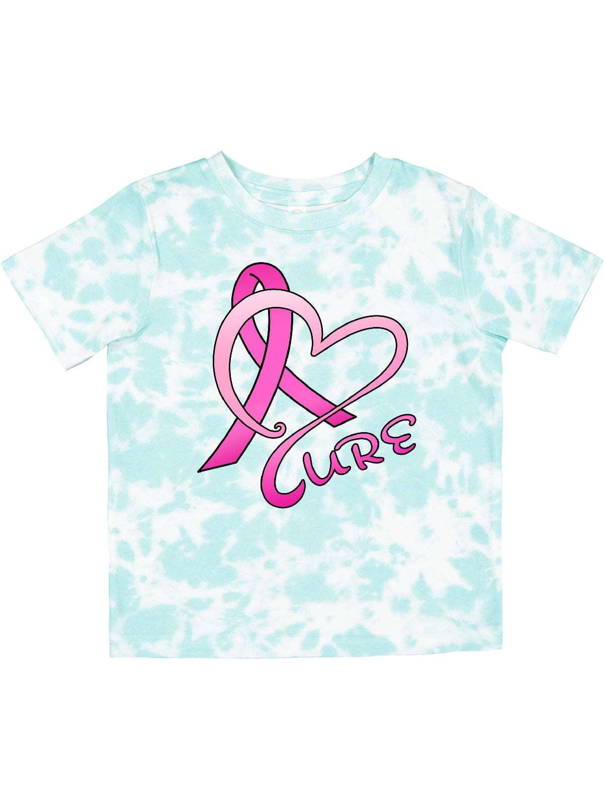 Inktastic Cure- Breast Cancer Awareness Pink Ribbon Boys or Girls Toddler T-Shirt - Walmart.com