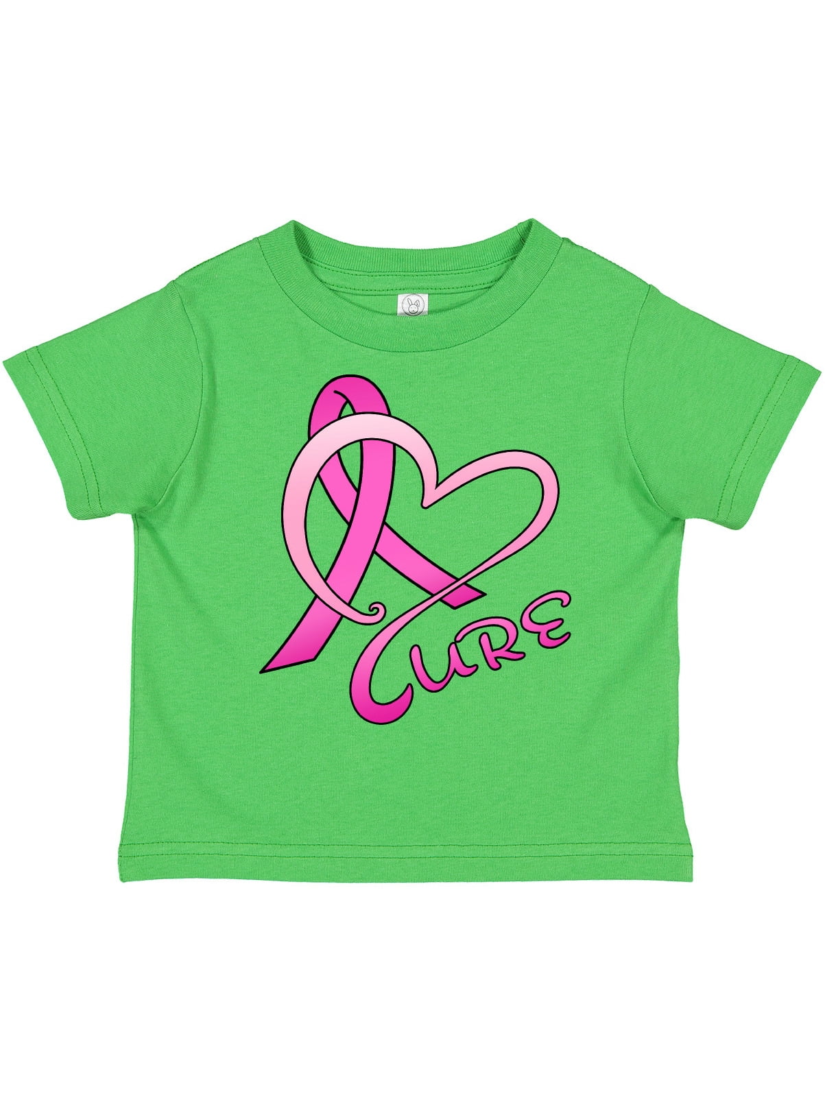 Inktastic Cure- Breast Cancer Awareness Pink Ribbon Boys or Girls Toddler T-Shirt - Walmart.com