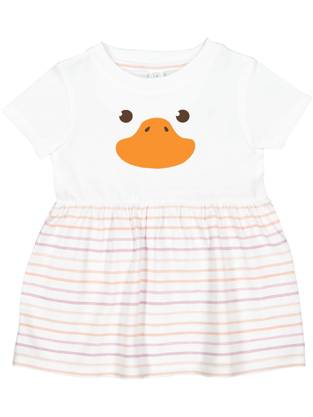 Inktastic Cute Baby Duck Face Girls Baby Dress - Walmart.com