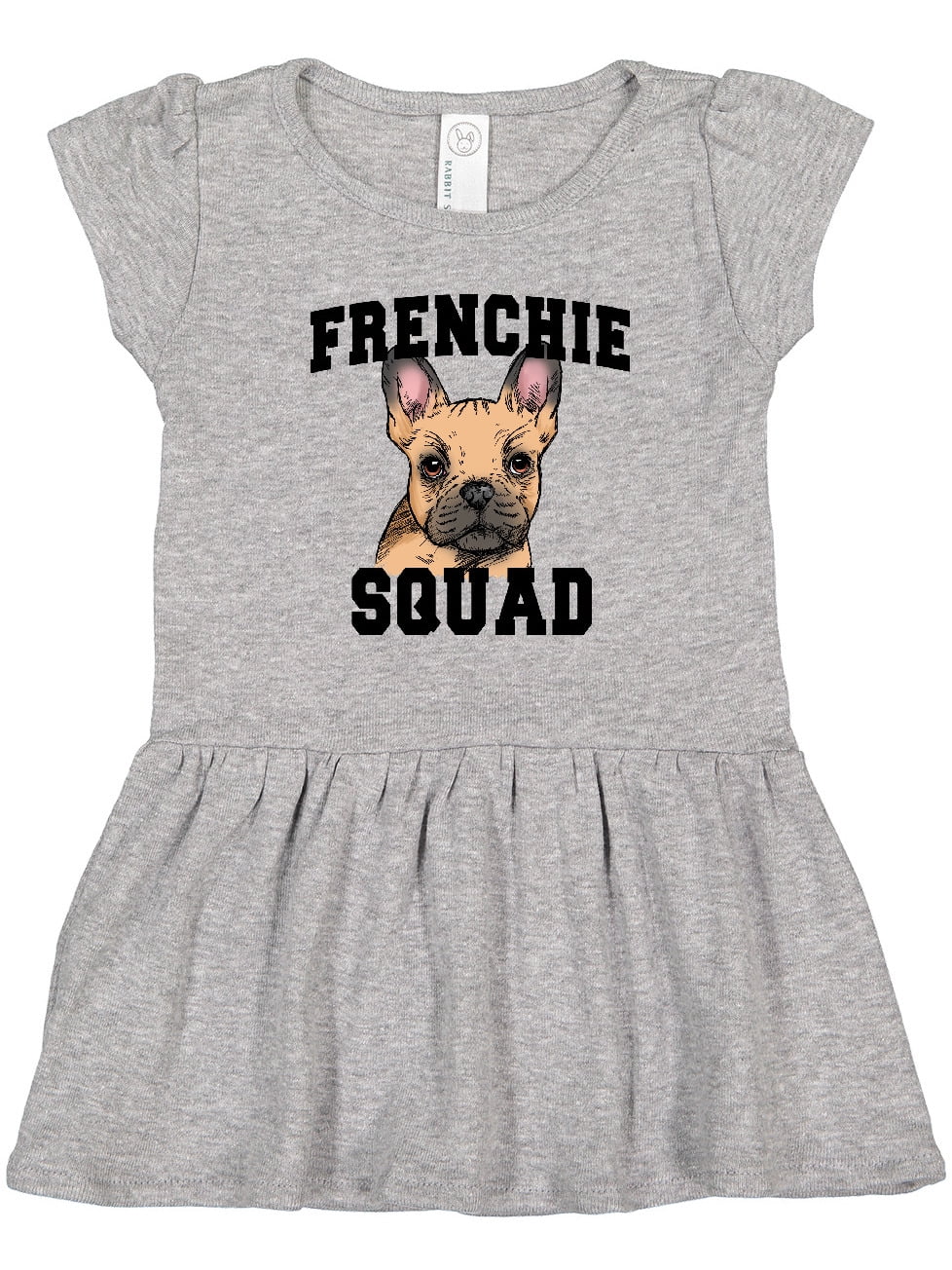 Inktastic Cute French Bulldog Frenchie Squad Girls Toddler Dress ...