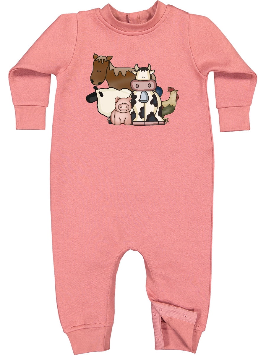 Inktastic Cute Horse, Sheep, Cow, Pig, and Rooster Farm Animals Baby ...