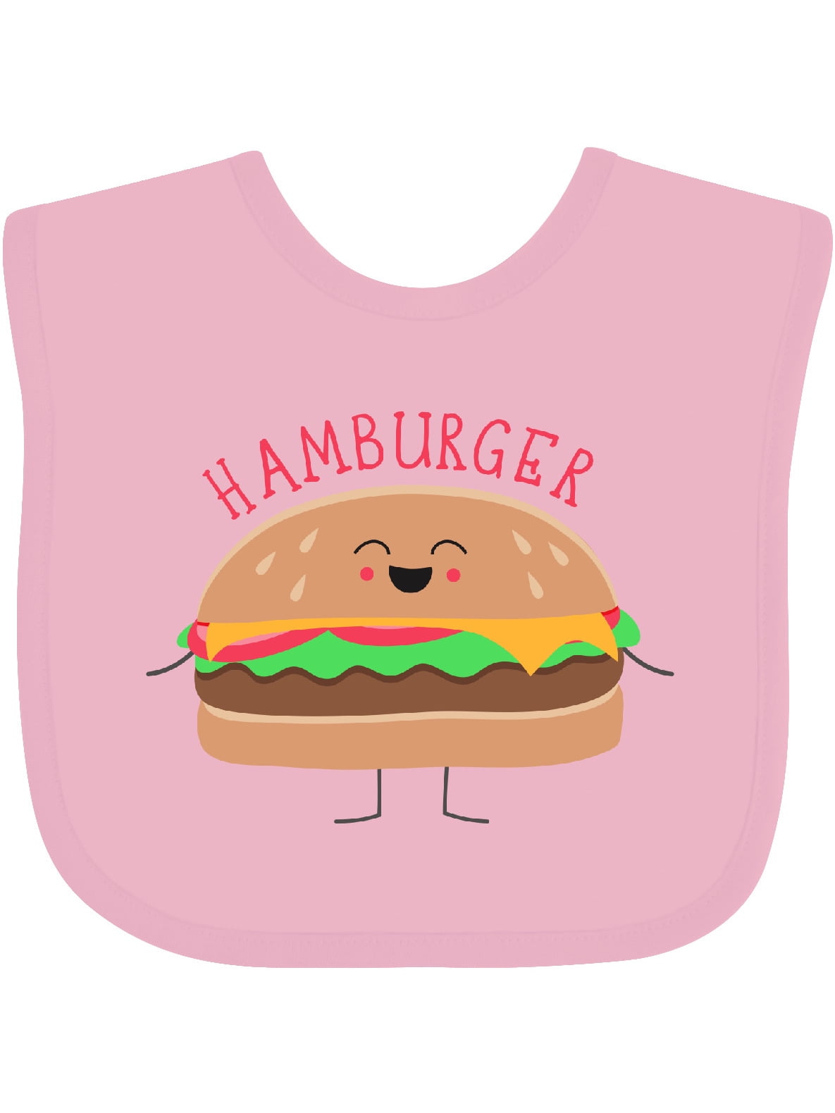 Inktastic Cute Kawaii Hamburger Boys or Girls Baby Bib - Walmart.com