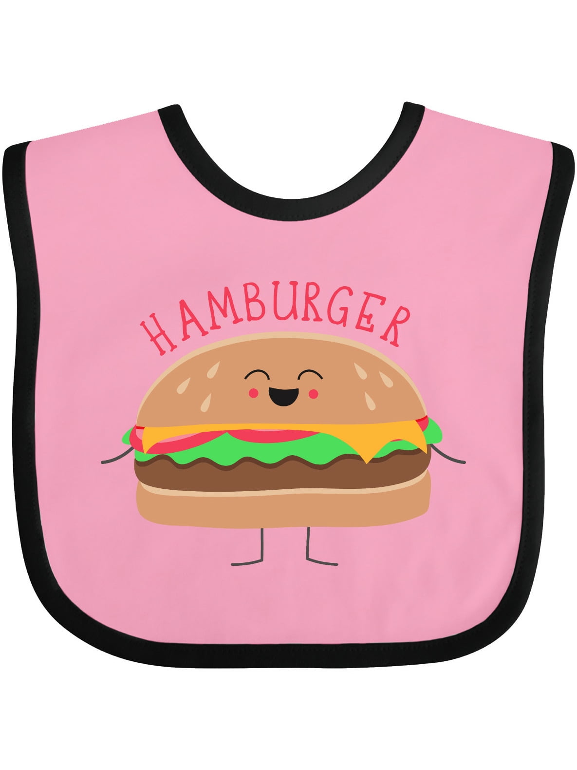 Inktastic Cute Kawaii Hamburger Boys or Girls Baby Bib - Walmart.com