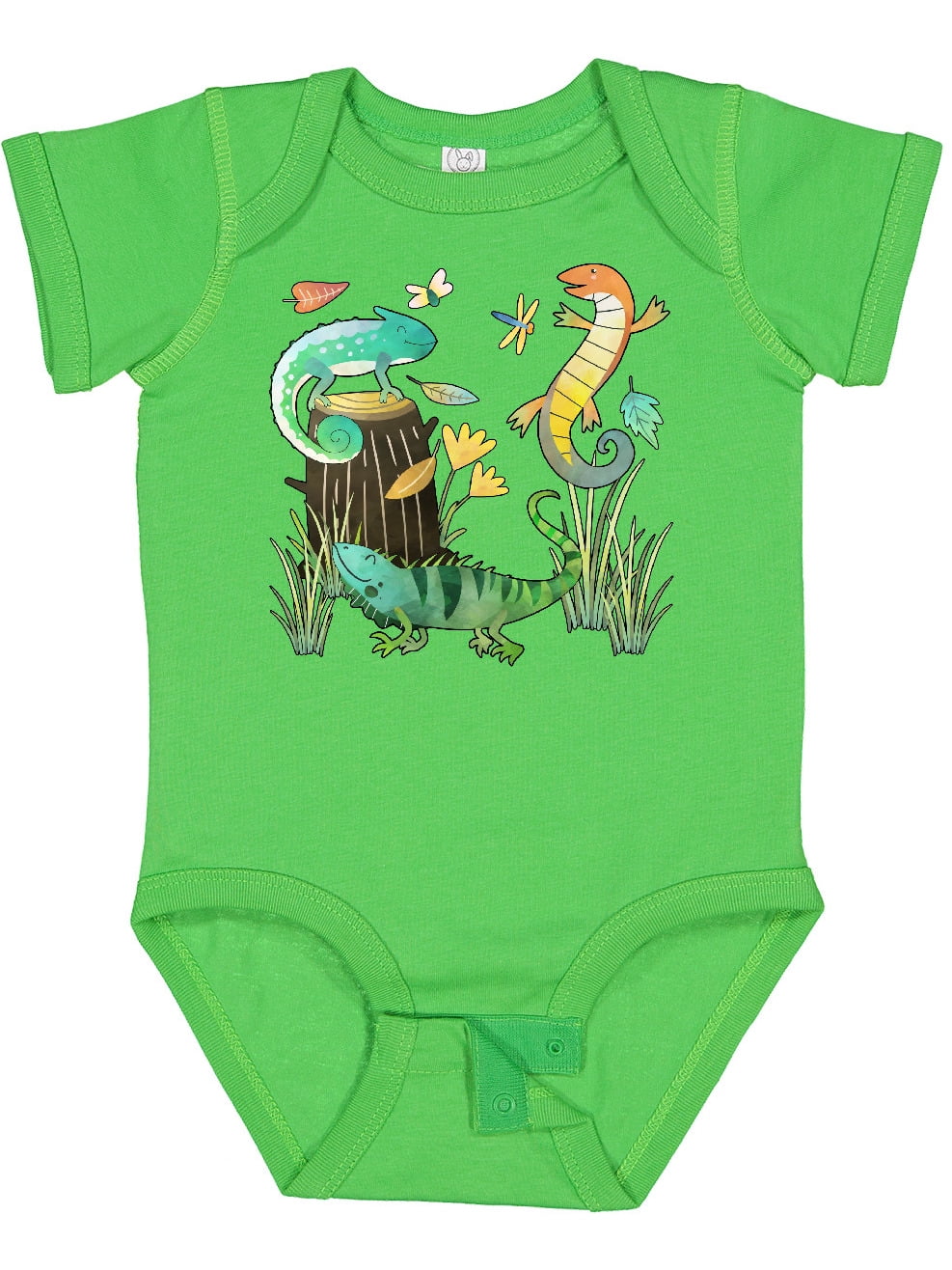 Inktastic Cute Lizards Hanging out Boys or Girls Baby Bodysuit ...
