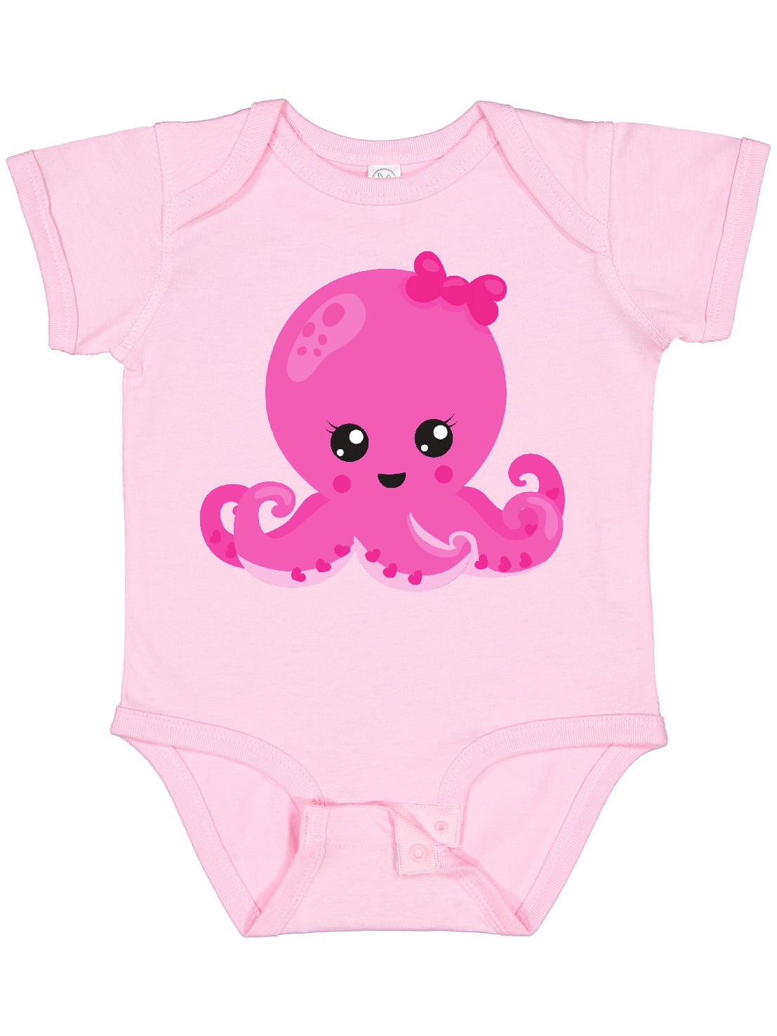 Inktastic Cute Octopus, Little Octopus, Baby Octopus, Hearts Girls Baby ...