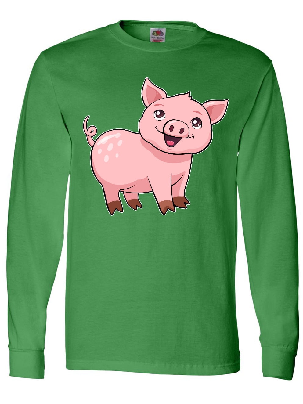 Inktastic Cute Pig Long Sleeve T-Shirt - Walmart.com