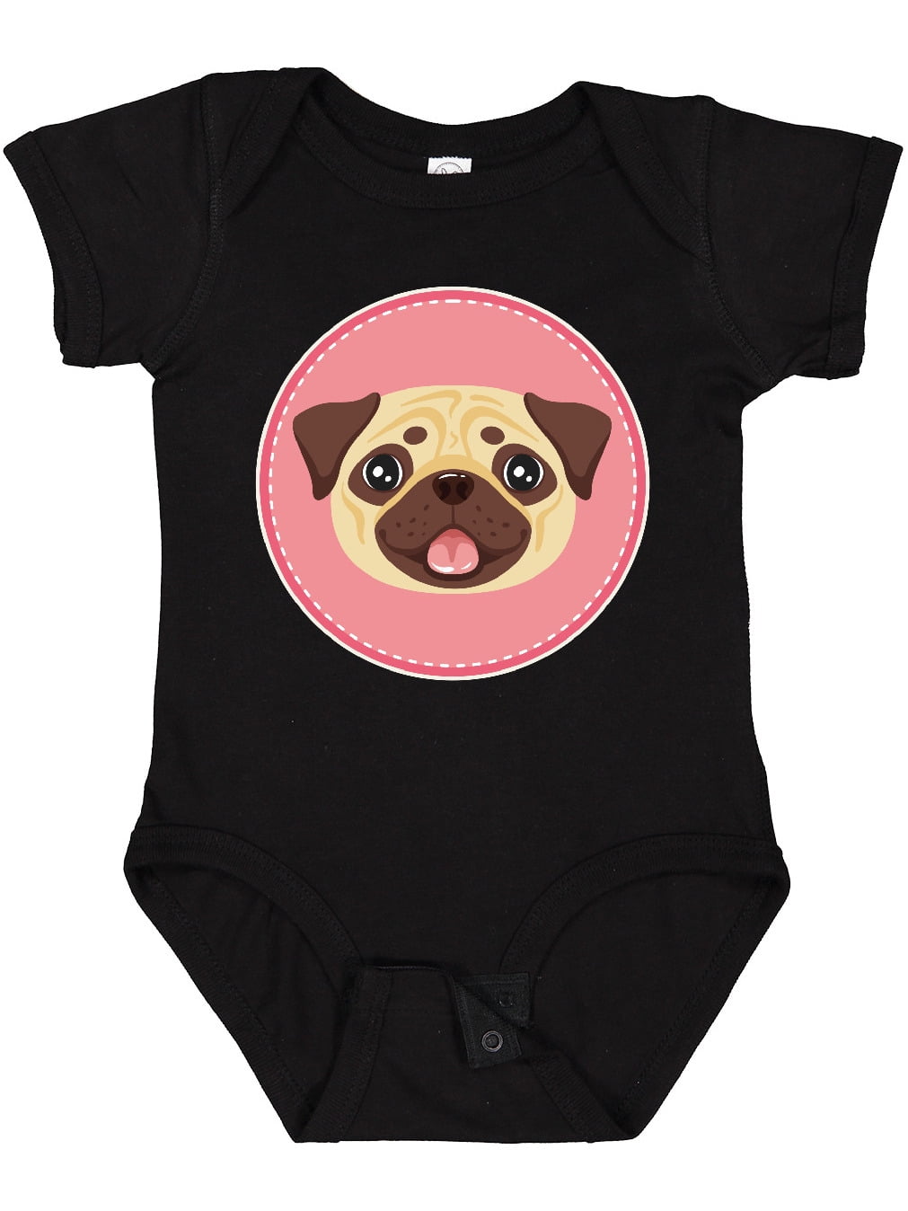 Inktastic Cute Pug Dog Gifts Girls Baby Bodysuit - Walmart.com