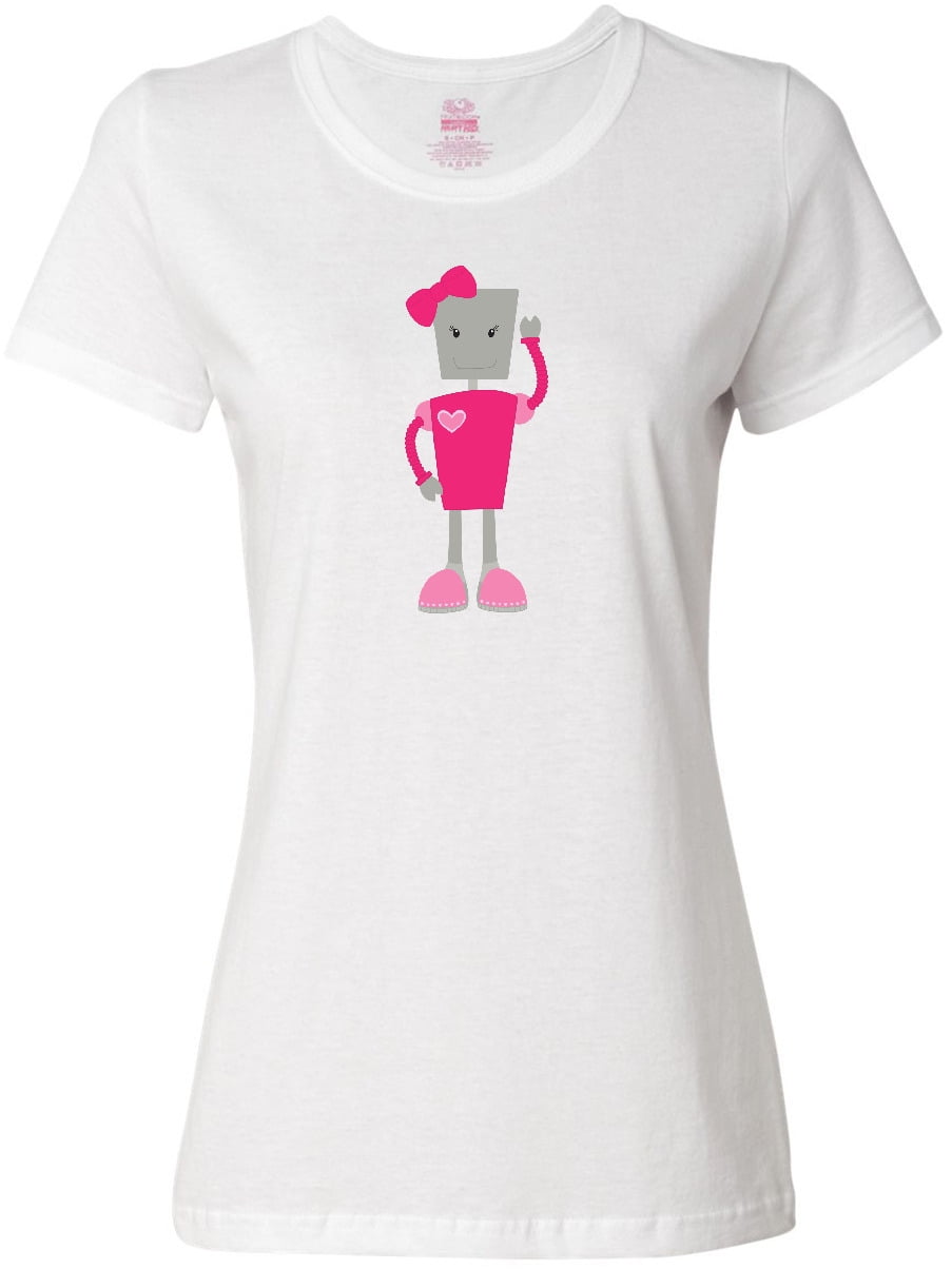 Inktastic Cute Robot, Funny Robot, Girl Robot, Pink Robot Women's T ... Inktastic Cute Robot, Funny Robot, Girl Robot, Pink Robot Women's T ...