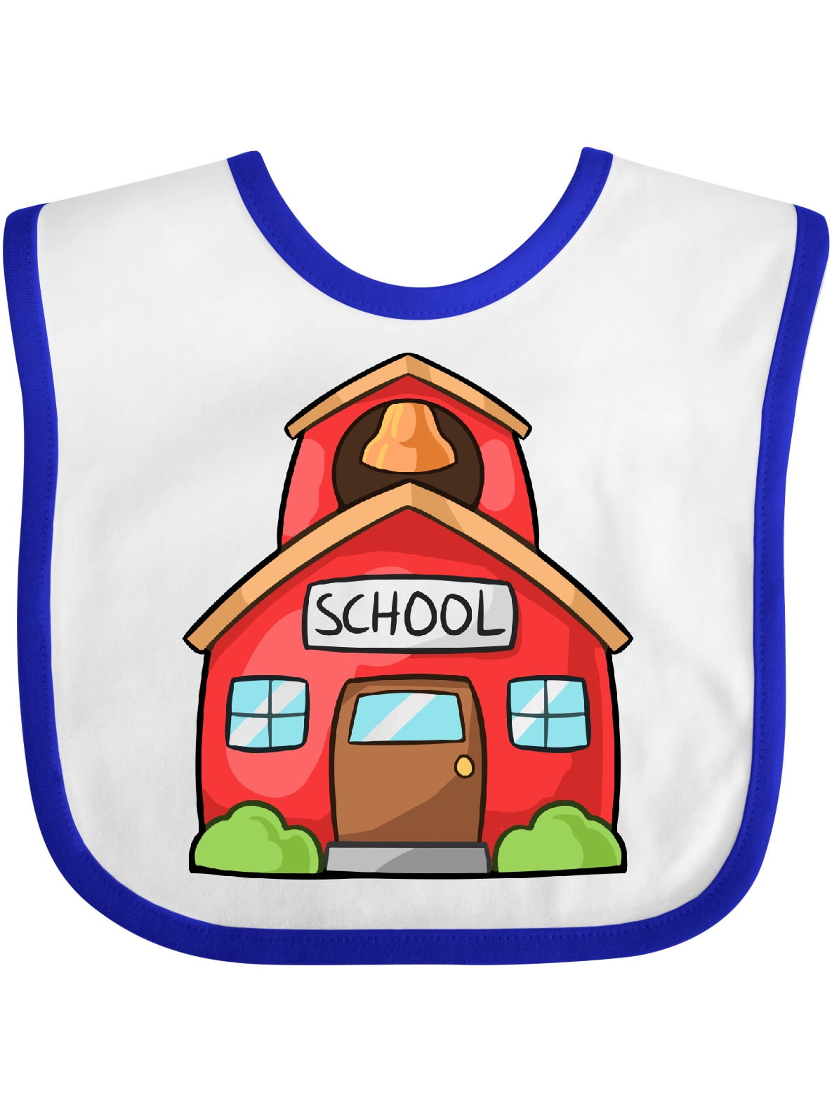 Inktastic Cute School House Boys or Girls Baby Bib - Walmart.com