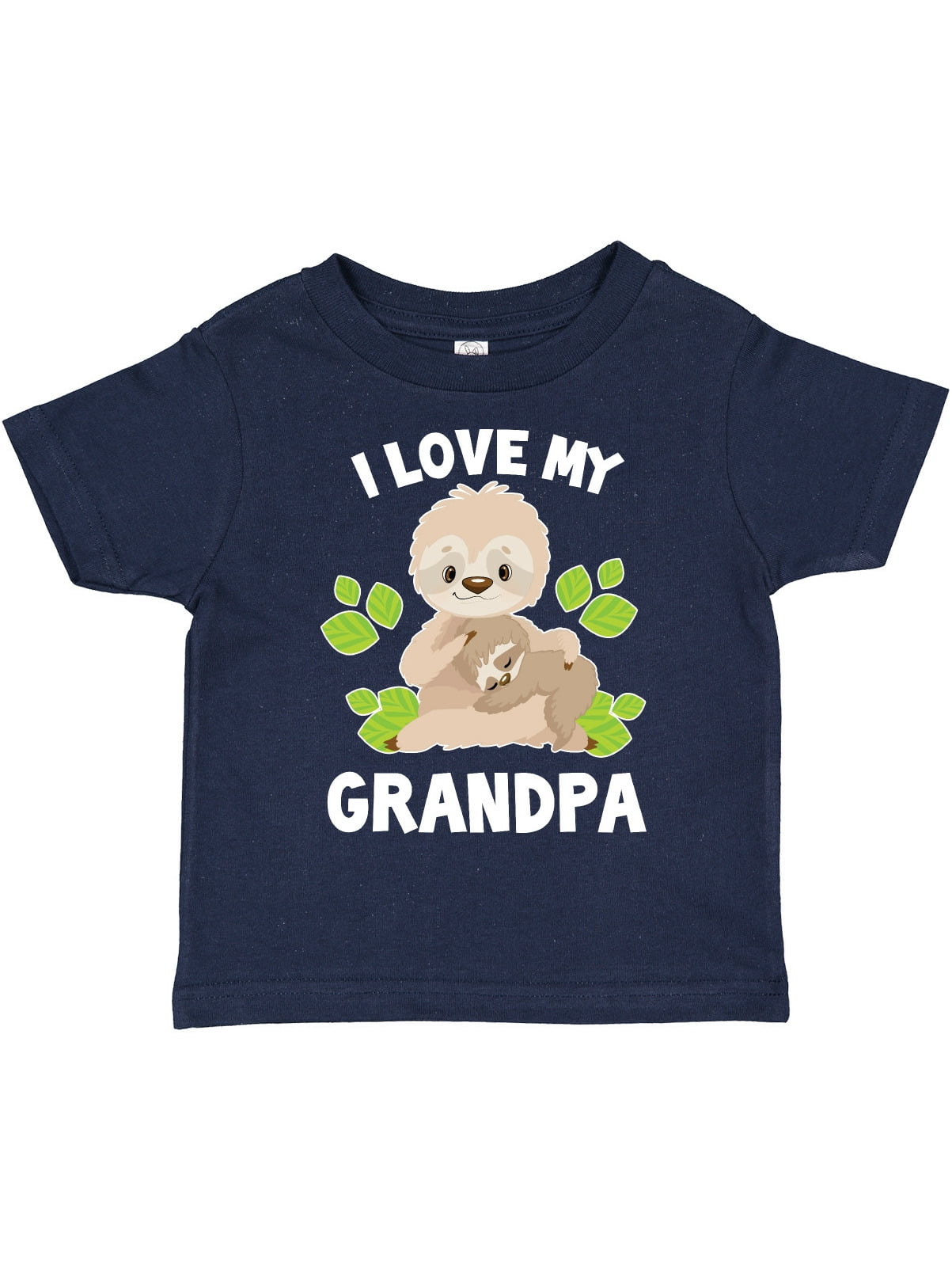 Inktastic Cute Sloth I Love My Grandpa with Green Leaves Boys or Girls Toddler T-Shirt - Walmart.com