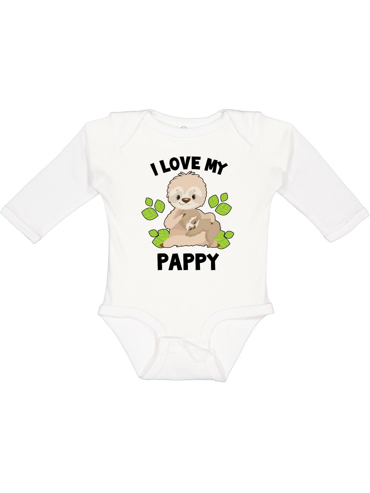 Inktastic Cute Sloth I Love My Pappy with Green Leaves Boys or Girls ...