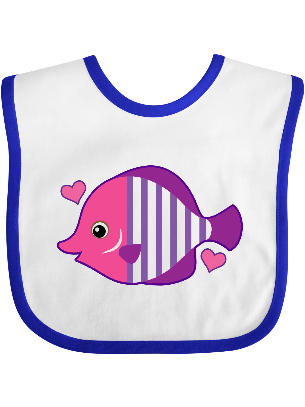 Inktastic Cute Tropical Fish Beach Vacation Girls Baby Bib - Walmart.com