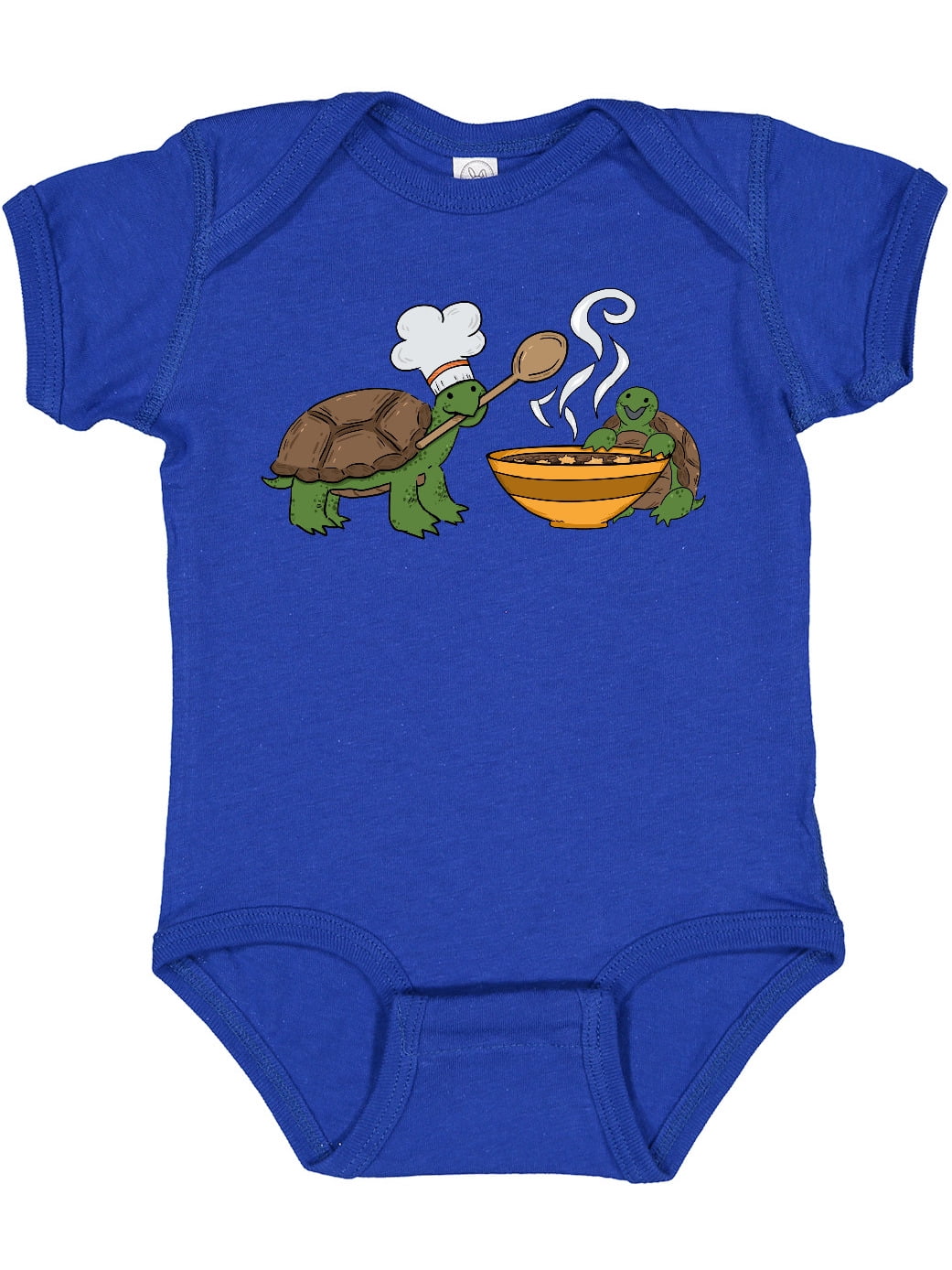 Inktastic Cute Turtle Chefs Making Soup Boys or Girls Baby Bodysuit ...