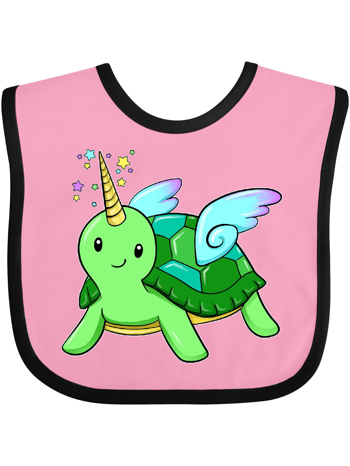 Inktastic Cute Uni-turtle with Wings Boys or Girls Baby Bib - Walmart.com