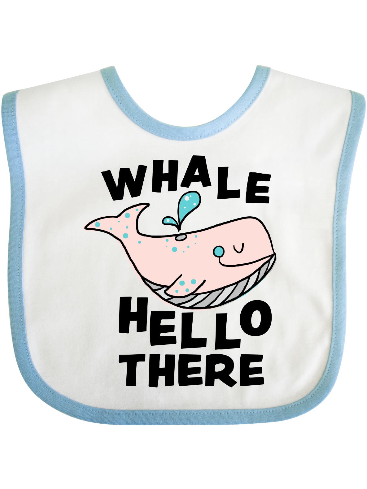 Inktastic Cute Whale Hello There Boys or Girls Baby Bib - Walmart.com