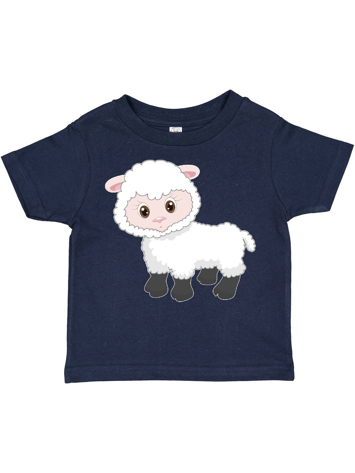 Inktastic Cute White Lamb Boys or Girls Toddler T-Shirt - Walmart.com